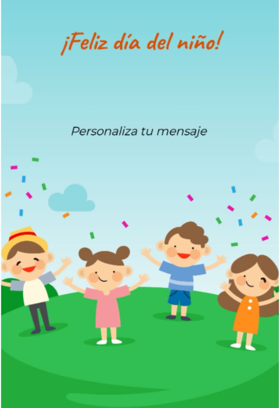 Tarjeta De Día Del Niño Con Trenesitos Invitaciones Digitales